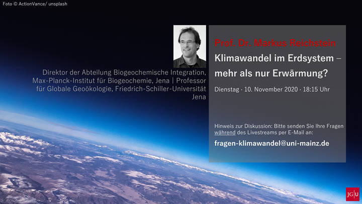 Prof. Dr. Markus Reichstein, 10.11.2020