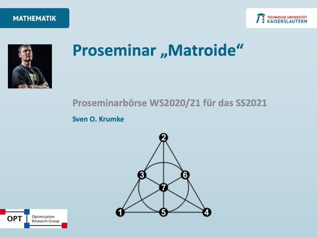 Proseminar Matroide Vorstellung