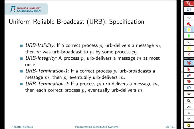 5.3 Uniform Reliable Broadcast
